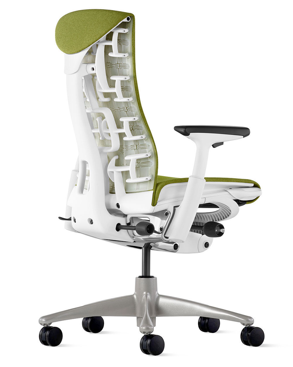 Herman Miller Embody Gaming Stuhl White Green Bezug Medley 501115