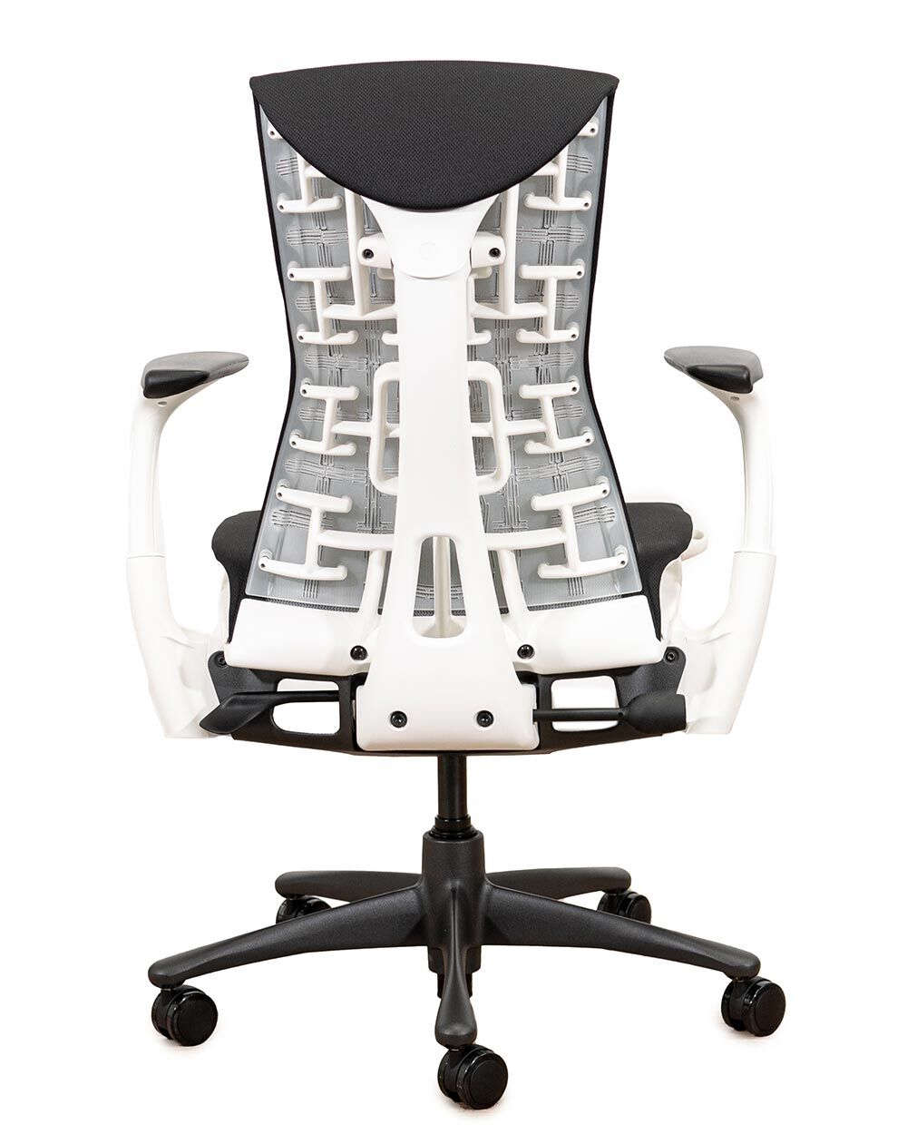 Herman Miller Embody Gaming Stuhl Black White Bezug Rythm